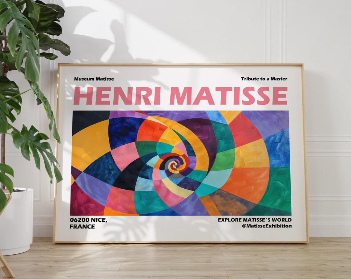Henri Matisse Poster - Aesthetic Wall Art As Colorful Matisse Print ...