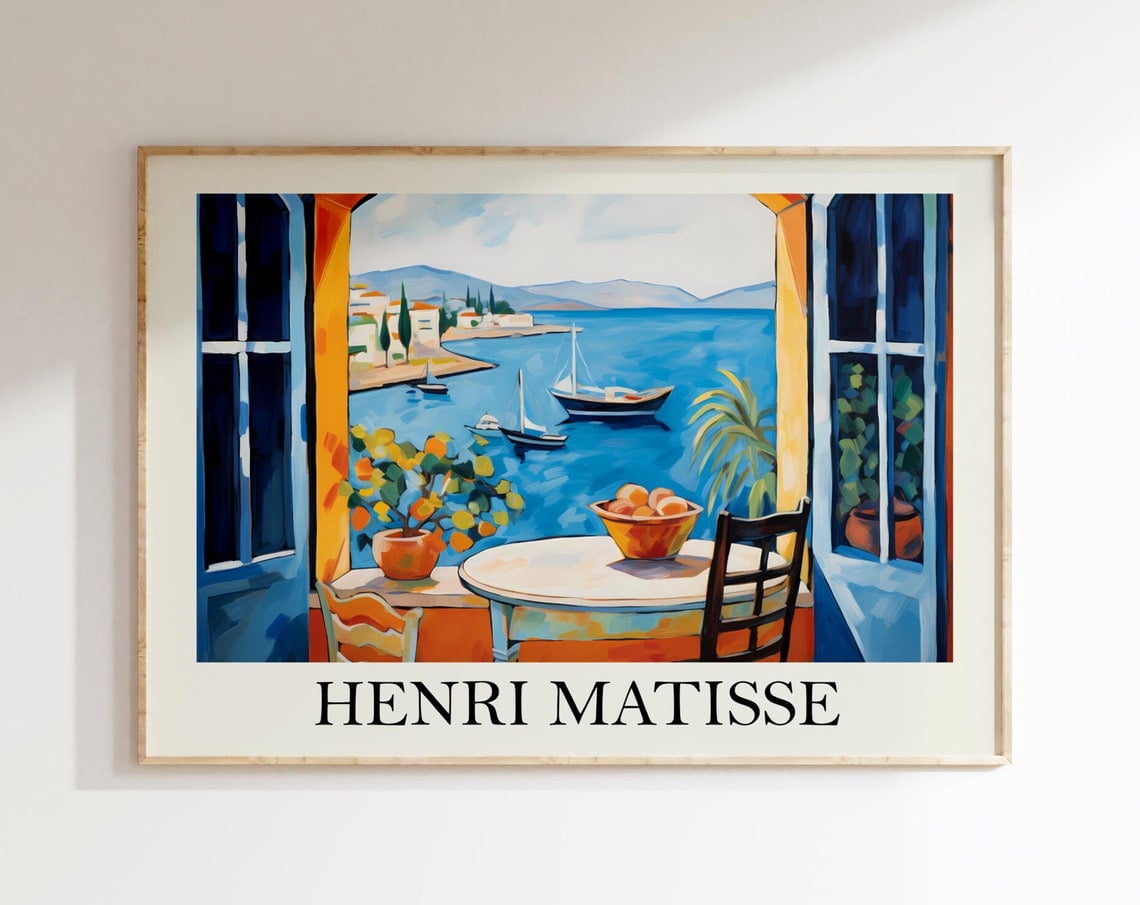 Henri Matisse Poster - Aesthetic Wall Art As Colorful Matisse Print ...