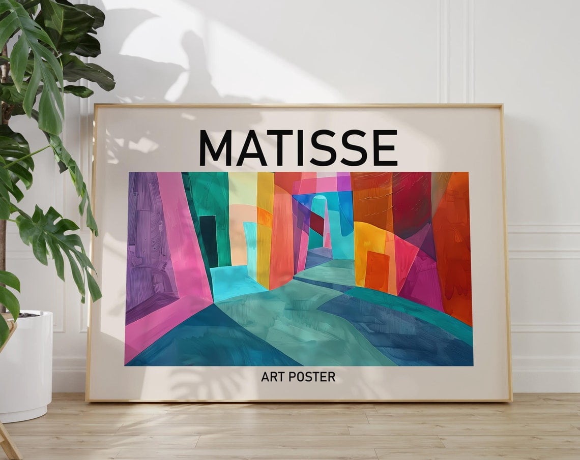 Henri Matisse Poster - Aesthetic Wall Art As Colorful Matisse Print ...