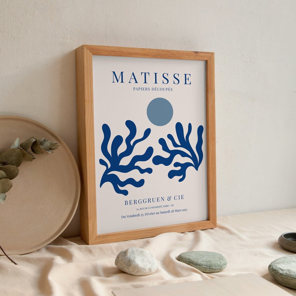 Henri Matisse Poster, Blue Matisse Print, Home Decor, Preppy Room Decor ...