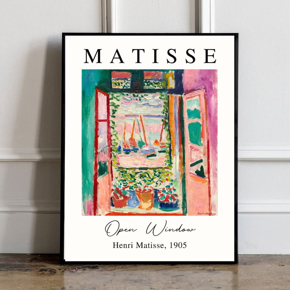 Henri Matisse Poster, Henri Matisse Open Window Poster, Wall Art, Henri ...