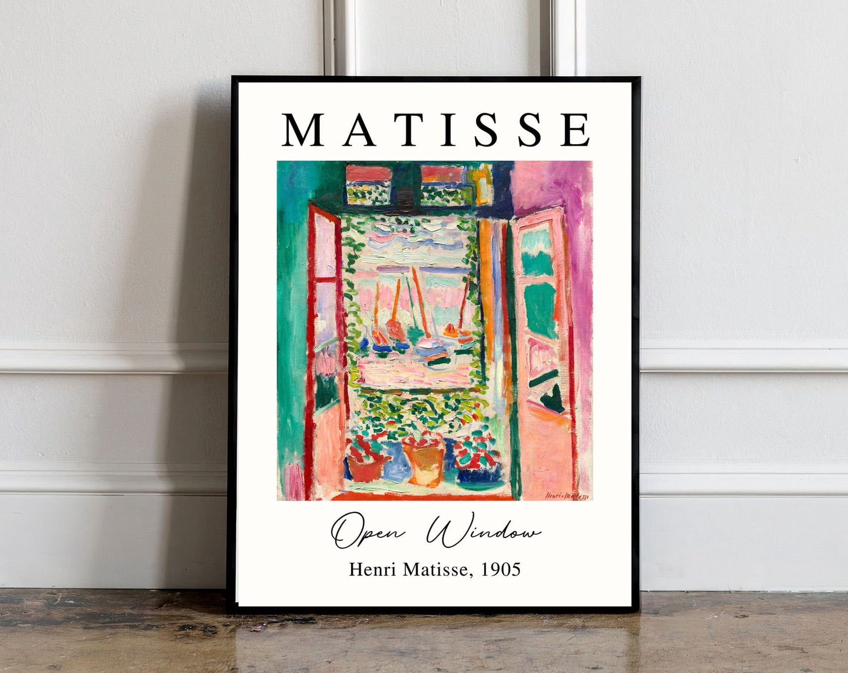 Henri Matisse Poster, Henri Matisse Open window poster, Wall art, Henri ...