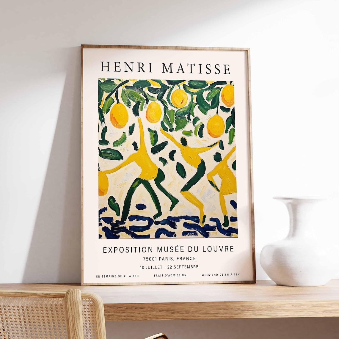 Henri Matisse Poster, Lemon Print, Floral Wall Art, Boho Decor ...