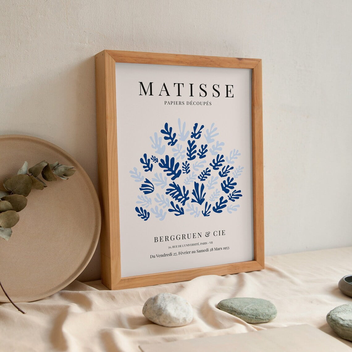 Henri Matisse Poster, Matisse Exhibition Print, Blue Art Print, Wall ...