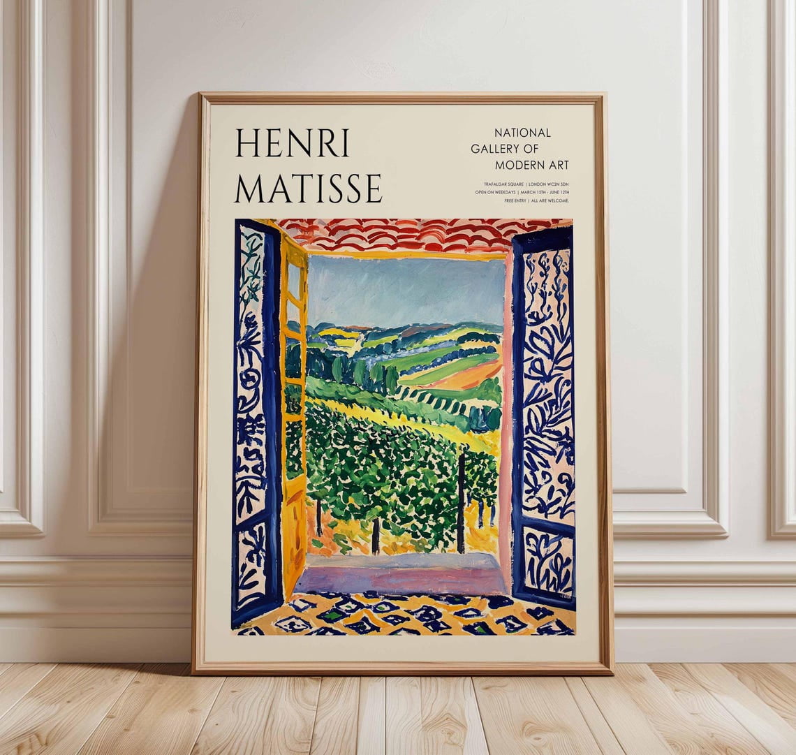 Henri Matisse Poster, Matisse Floral Print, Henri Matisse Landscape ...