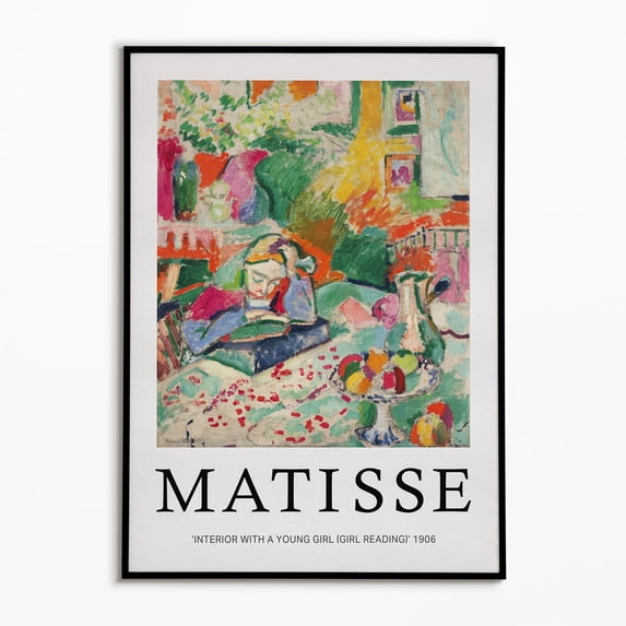 Henri Matisse Poster, Matisse Print, Interior With A Young Girl (Girl ...