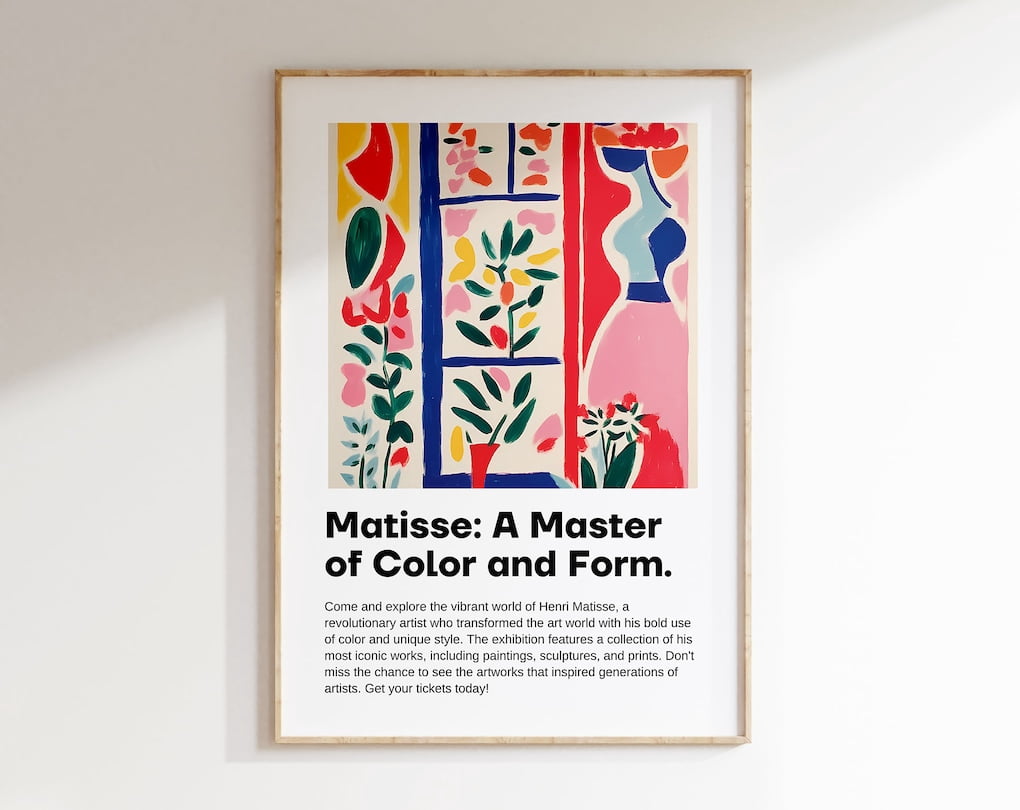 Henri Matisse Poster - Minimalist Wall Art, Matisse Mueseum Print ...