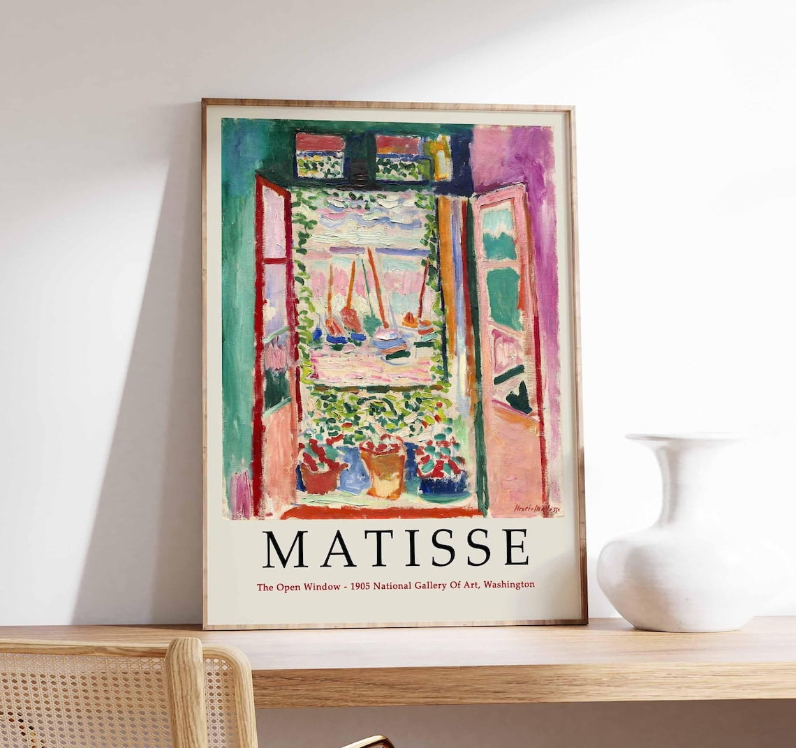 Henri Matisse Poster, Open Window - Collioure, Matisse Floral Print ...