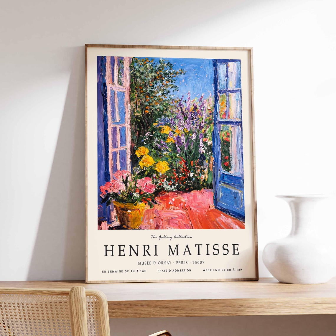 Henri Matisse Poster, The Open Window, Matisse Decor, Floral Print ...