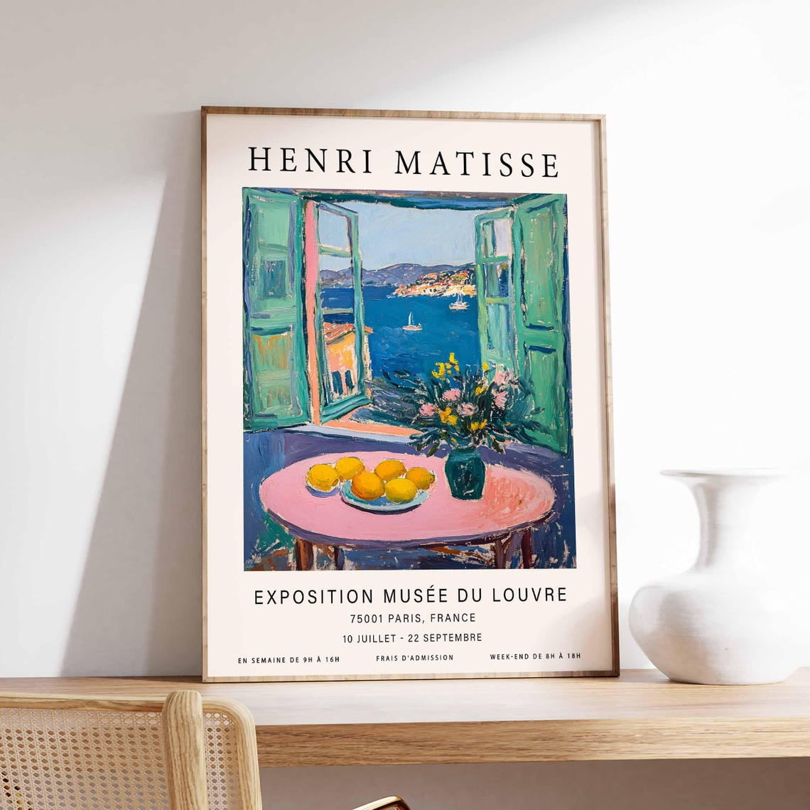 Henri Matisse Poster, The Open Window, Matisse Decor, Floral Wall Art ...