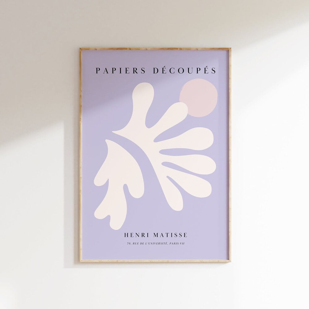 Henri Matisse Poster, Papiers Decoupes Cut-Outs, Danish Pastel UNFRAMED ...
