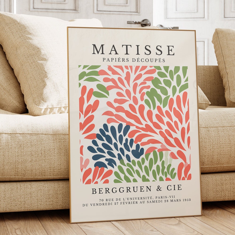 Henri Matisse Print, Aesthetic Matisse Poster For Modern Gallery ...