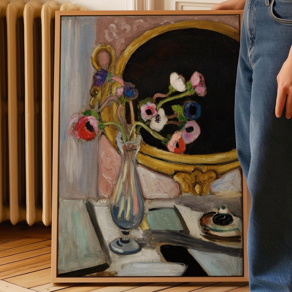 Henri Matisse Print -Anemone And Mirror 1920 Wall Art Large Wall Art - Botanical Wall Art ...