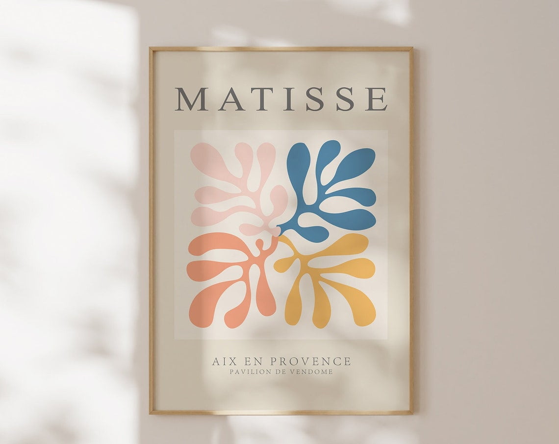 Henri Matisse Print, Art In Pastel Colours, Matisse Print , Exhibition ...
