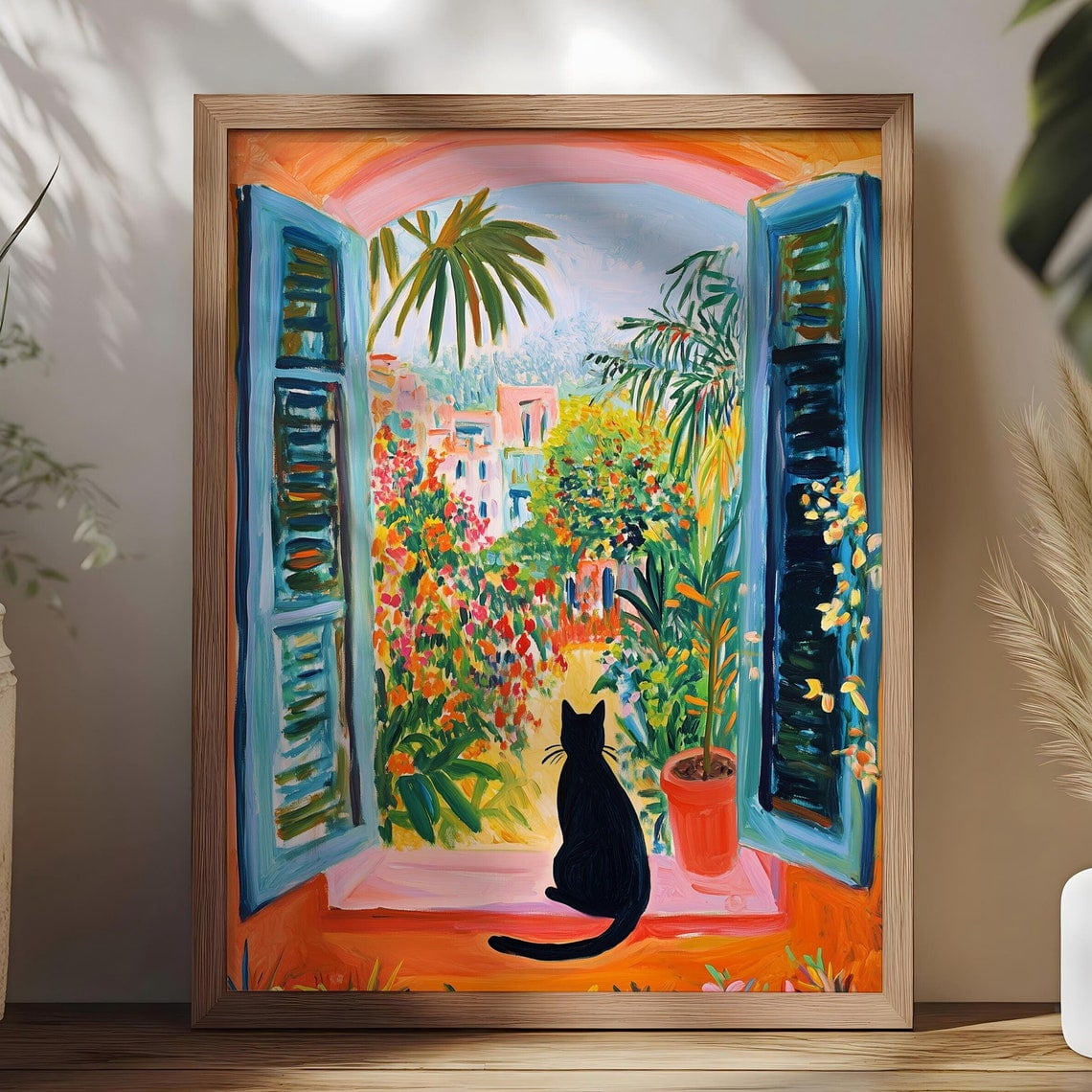 Henri Matisse Print, Black Cat Matisse Poster, Coastal Landscape Art ...
