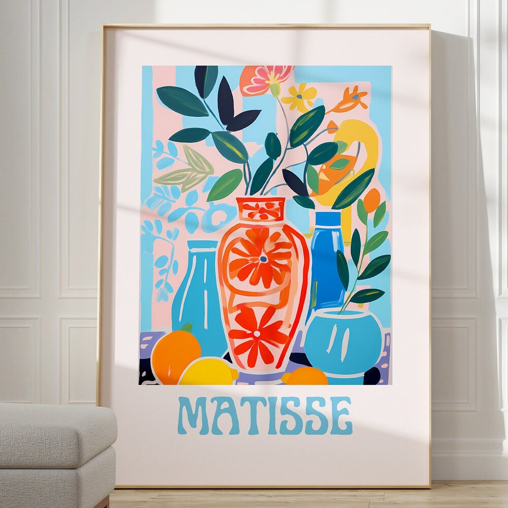 Henri Matisse Print, Colorful Wall Art, Aesthetic Room Decor, Matisse ...