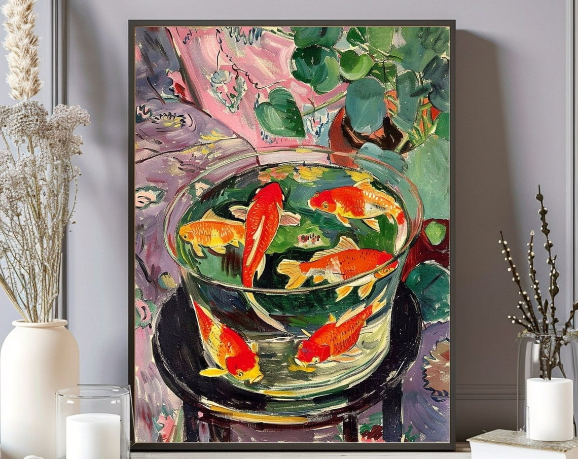 Henri Matisse Print, The Goldfish Art, Flowers Print, Gallery Wall Art ...