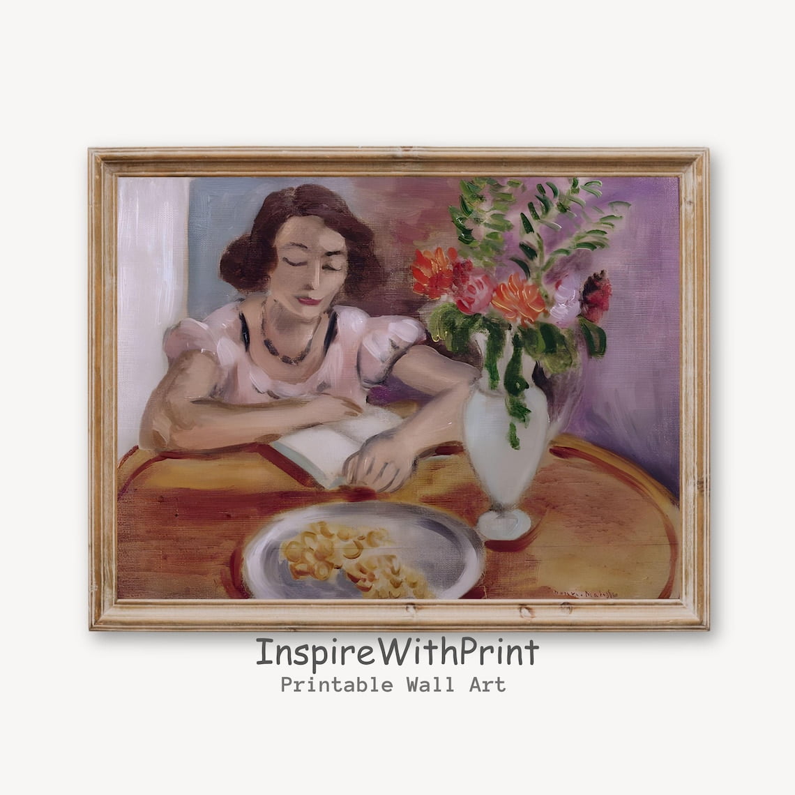 Henri Matisse Print, Henri Matisse Girl Reading, Reading Wall Art ...