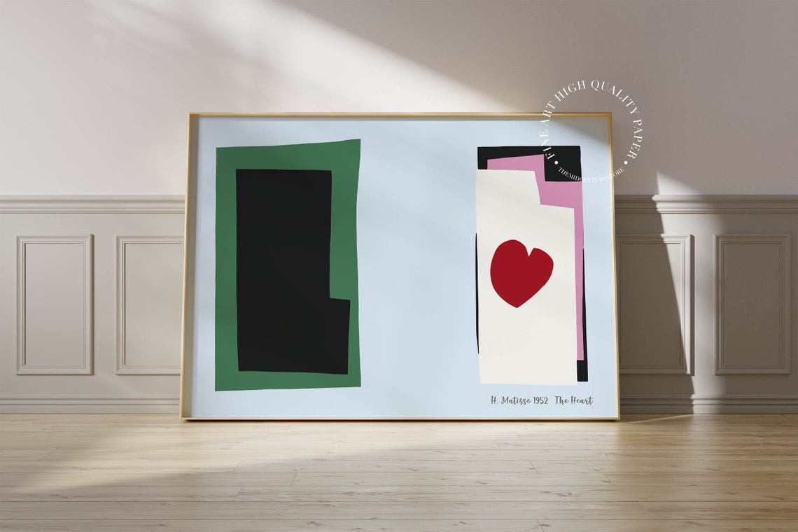 Henri Matisse Print The Heart Mid Century Modern Wall Art Abstract ...