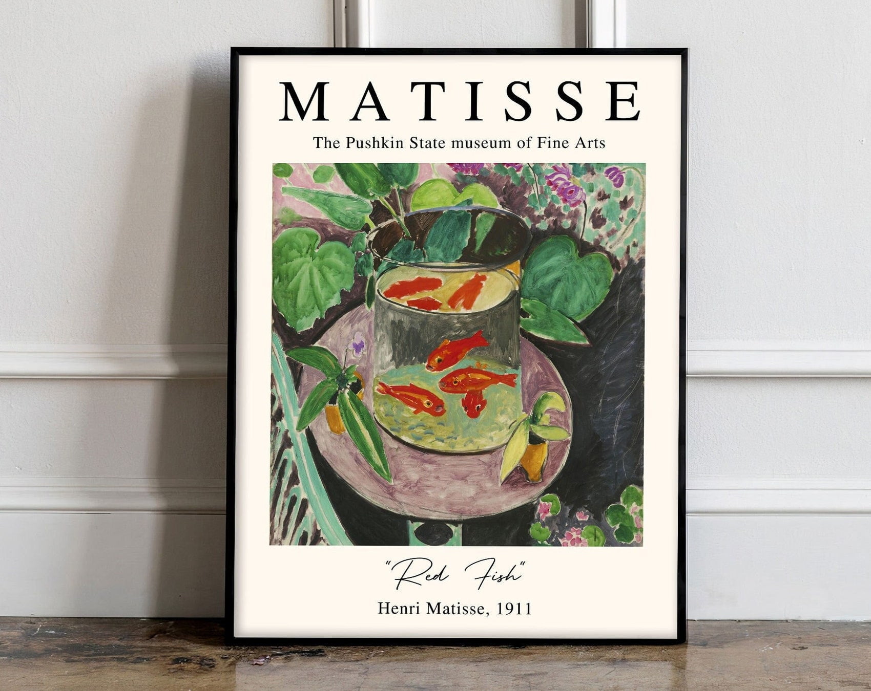 Henri Matisse Red Fish 1911 Poster, Henri Matisse Wall art, Henri ...