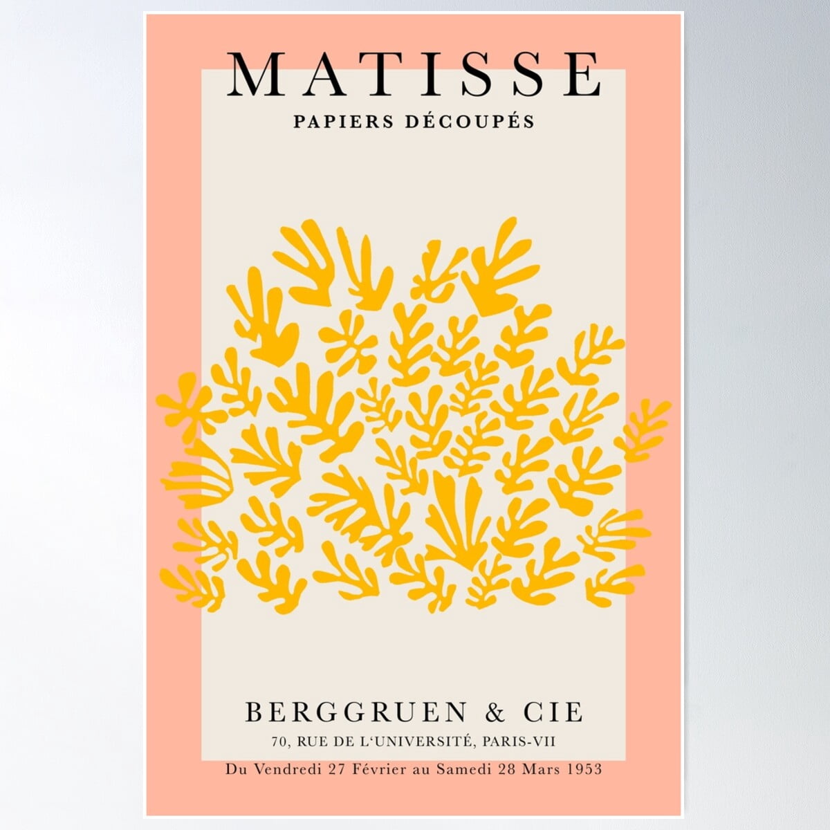Henri Matisse The Sheaf, Paper Decoupes Art Orange Pink, Matisse Cutout ...