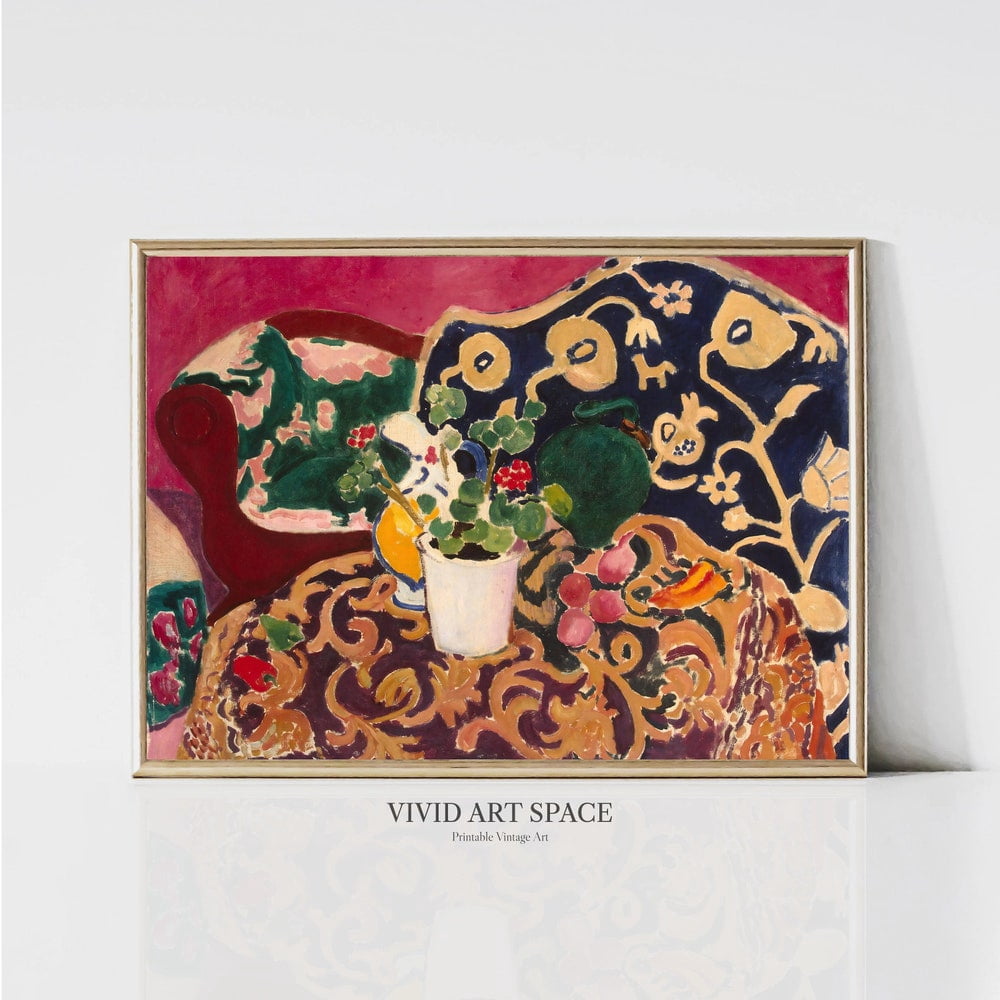Henri Matisse Spanish Still Life, Fauvism Still Life Painting Print ...