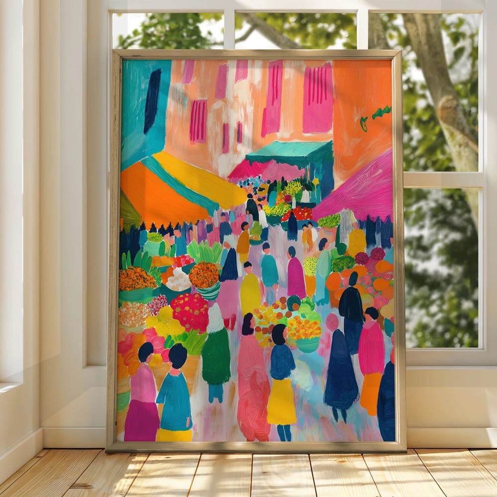 Henri Matisse Style Market Art - Exhibition Print - Gallery Print ...