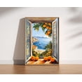 Henri Matisse Style Open Window Print – Mediterranean Coastal View ...