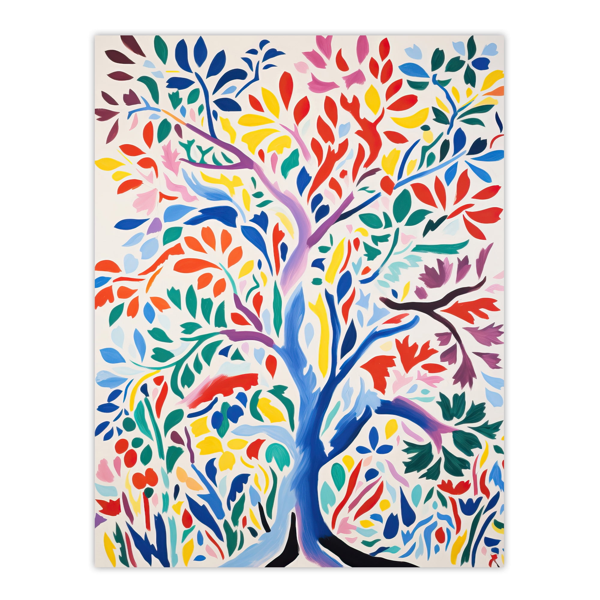Henri Matisse Style Tree Multi Coloured Forest Nature Extra Large XL ...