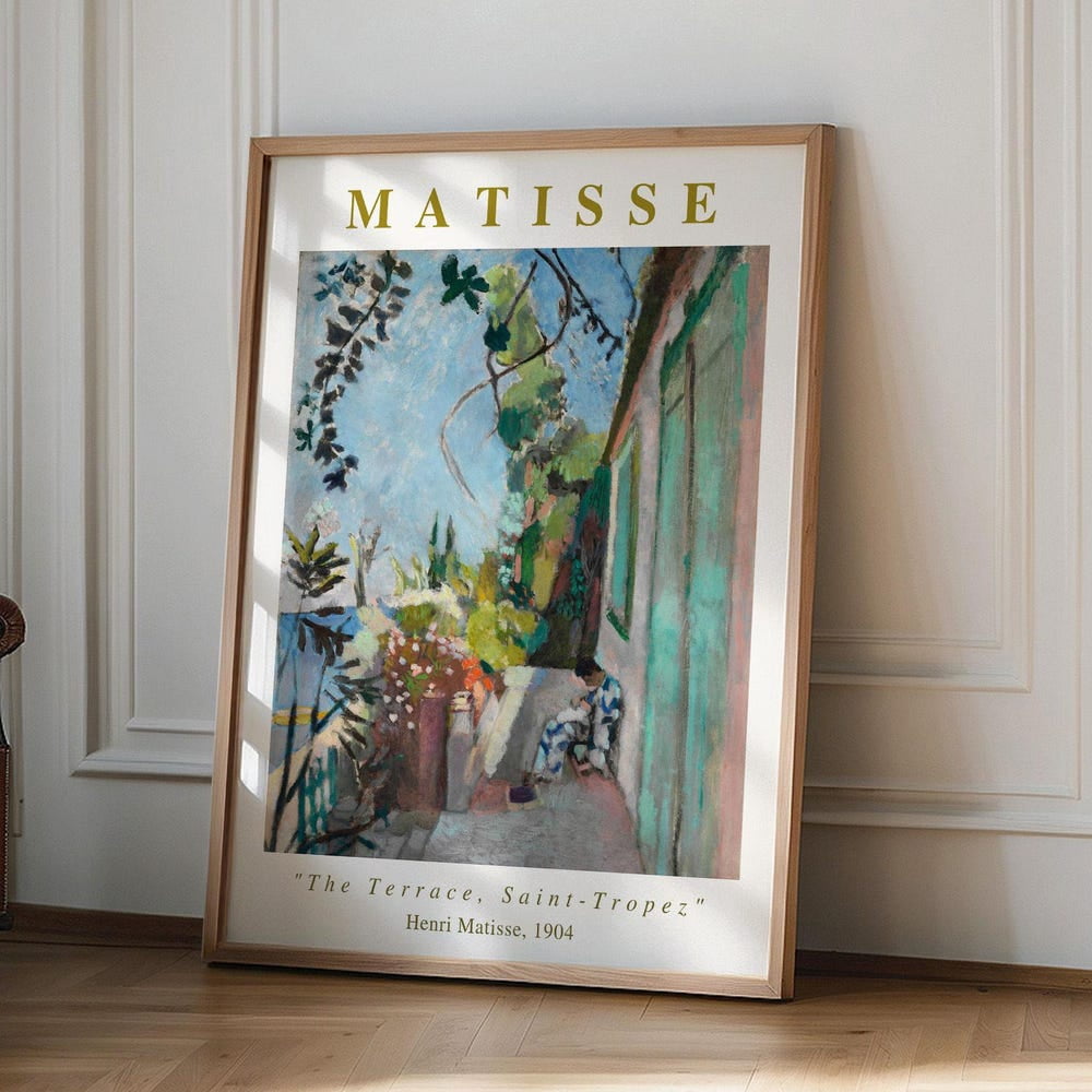 Henri Matisse The Terrace Saint-Tropez Poster, Henri Matisse Wall Art ...
