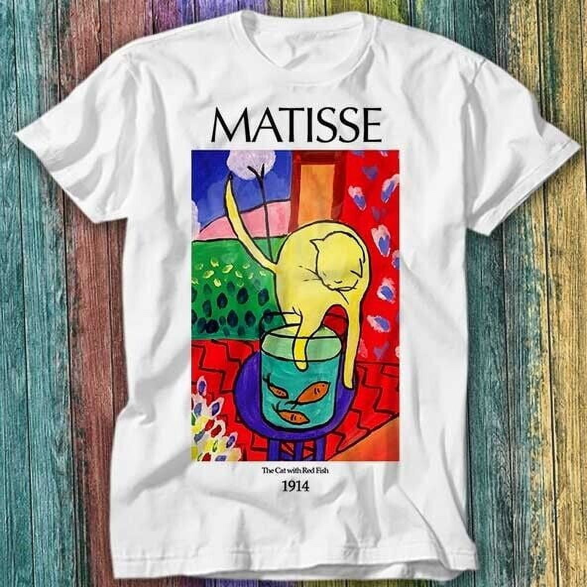 Henri Matisse The Cat with Red Fish T Shirt Top Tee 235 - Walmart.com