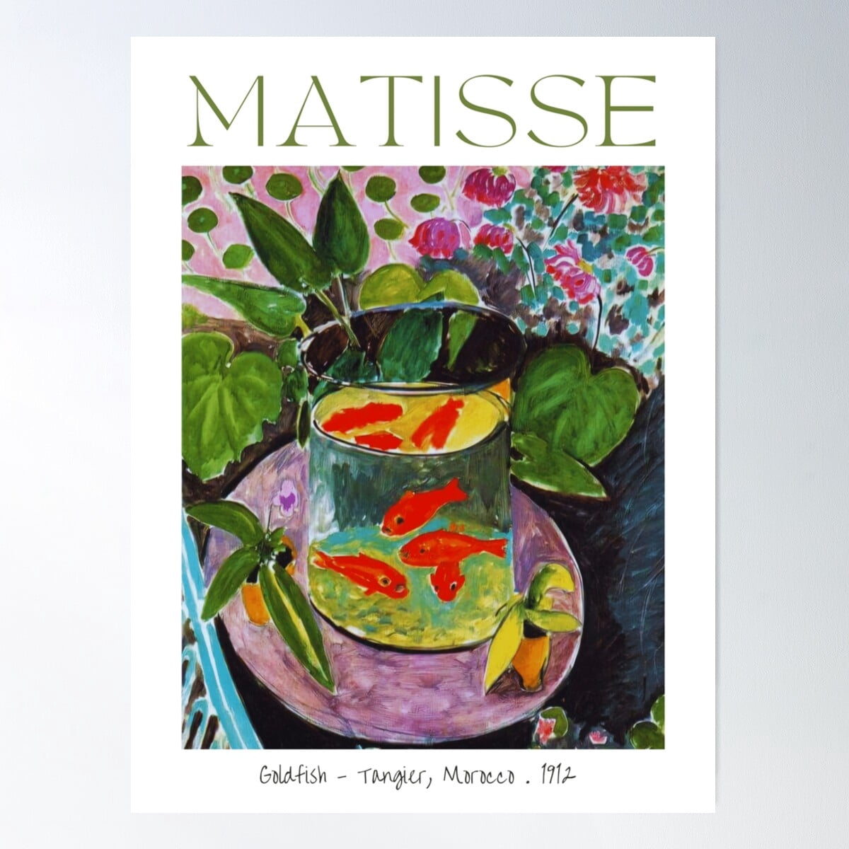 Henri Matisse - The Goldfish - Tangier, Morocco 1912 Hd Poster Wall Art ...