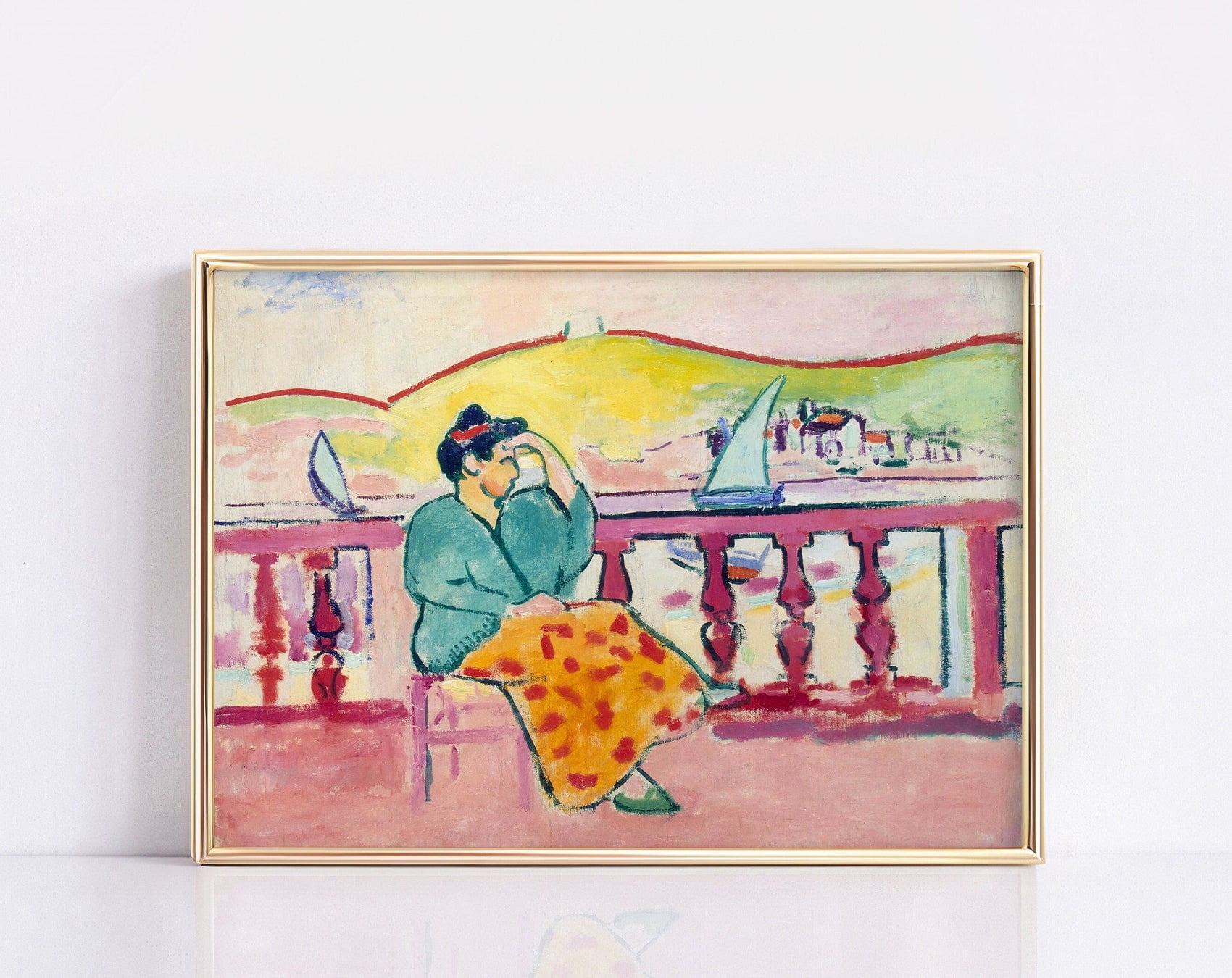 Henri Matisse The Lady on The Terrace Poster, Henri Matisse Wall art ...