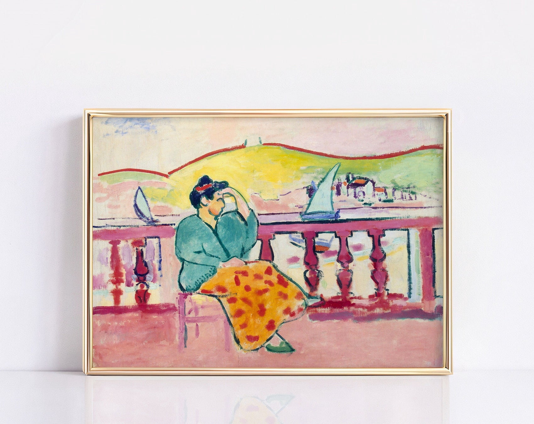 Henri Matisse The Lady on The Terrace Poster, Henri Matisse Wall art ...
