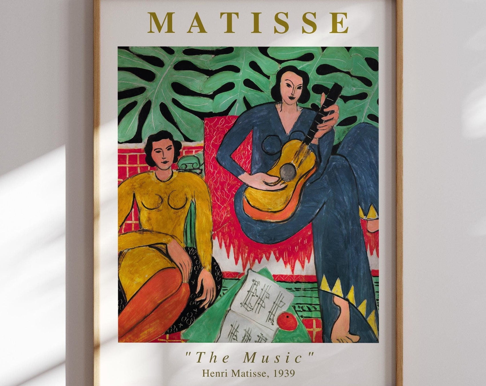 Henri Matisse The Music Poster, Henri Matisse Wall art, Henri Matisse ...