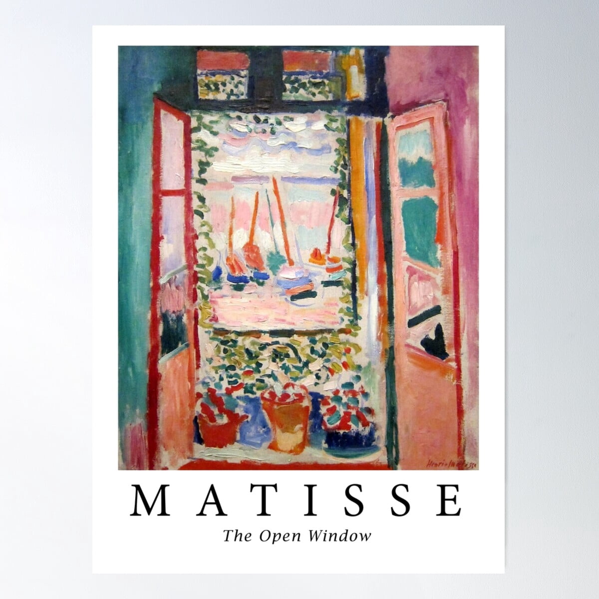 Henri Matisse The Open Window Poster Wall Art, Modern Wall Decor For ...