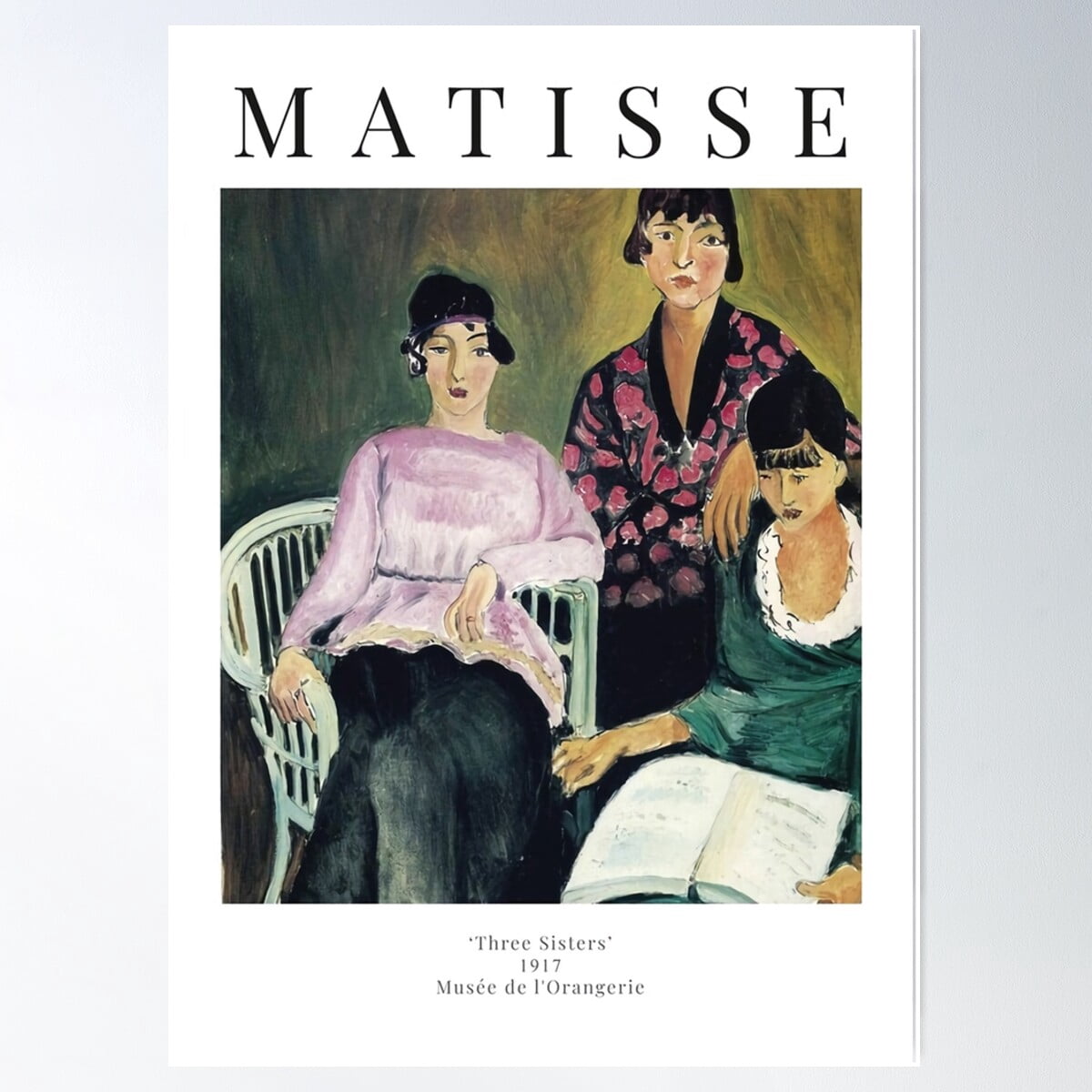 Henri Matisse - Three Sisters - Exhibition Poster Wall Art, Modern Wall ...