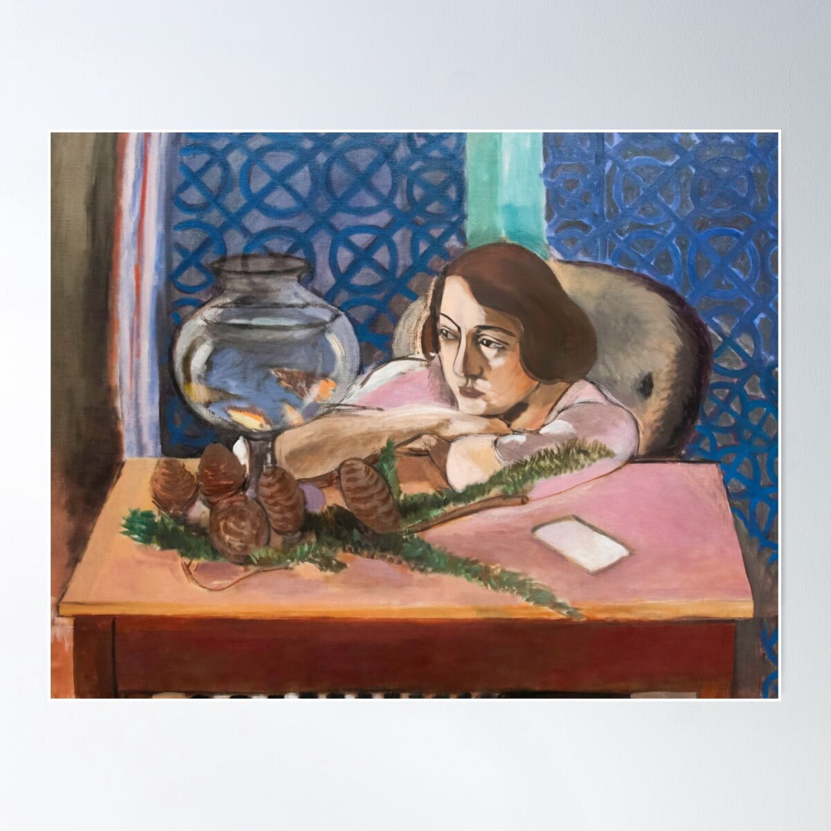Henri Matisse Woman Before An Aquarium Fish Bowl, Poster Wall Art ...