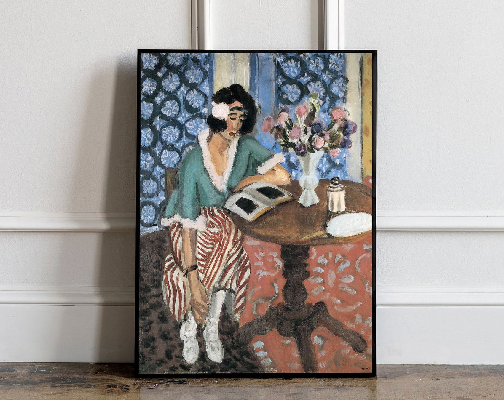 Henri Matisse Woman Reading 1894 Poster, Henri Matisse Wall art, Henri ...