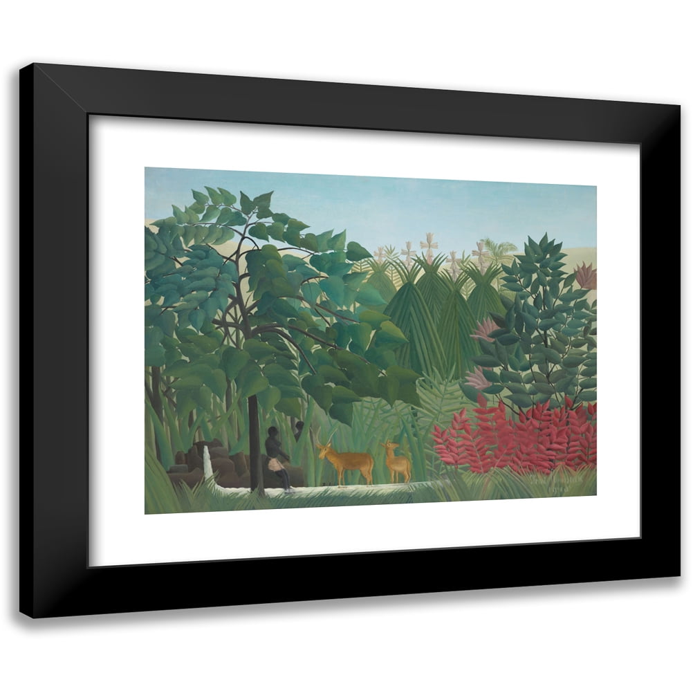 Henri Rousseau 14x12 Black Modern Framed Museum Art Print Titled - The ...