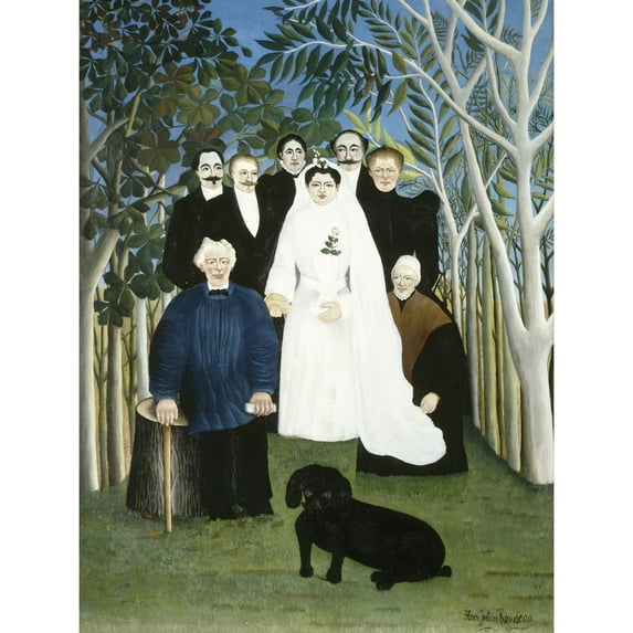 Henri Rousseau Dit Le Douanier The Wedding Party Extra Large Art Print ...