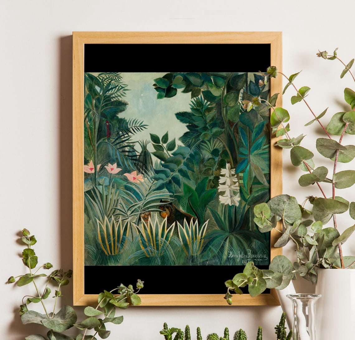 Henri Rousseau Equatorial Jungle Gicl e Poster Tropical Wall Art Poster ...