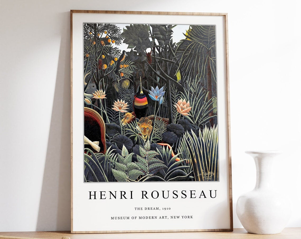 Henri Rousseau Poster, The Dream, Henri Rousseau Exhibition Print ...