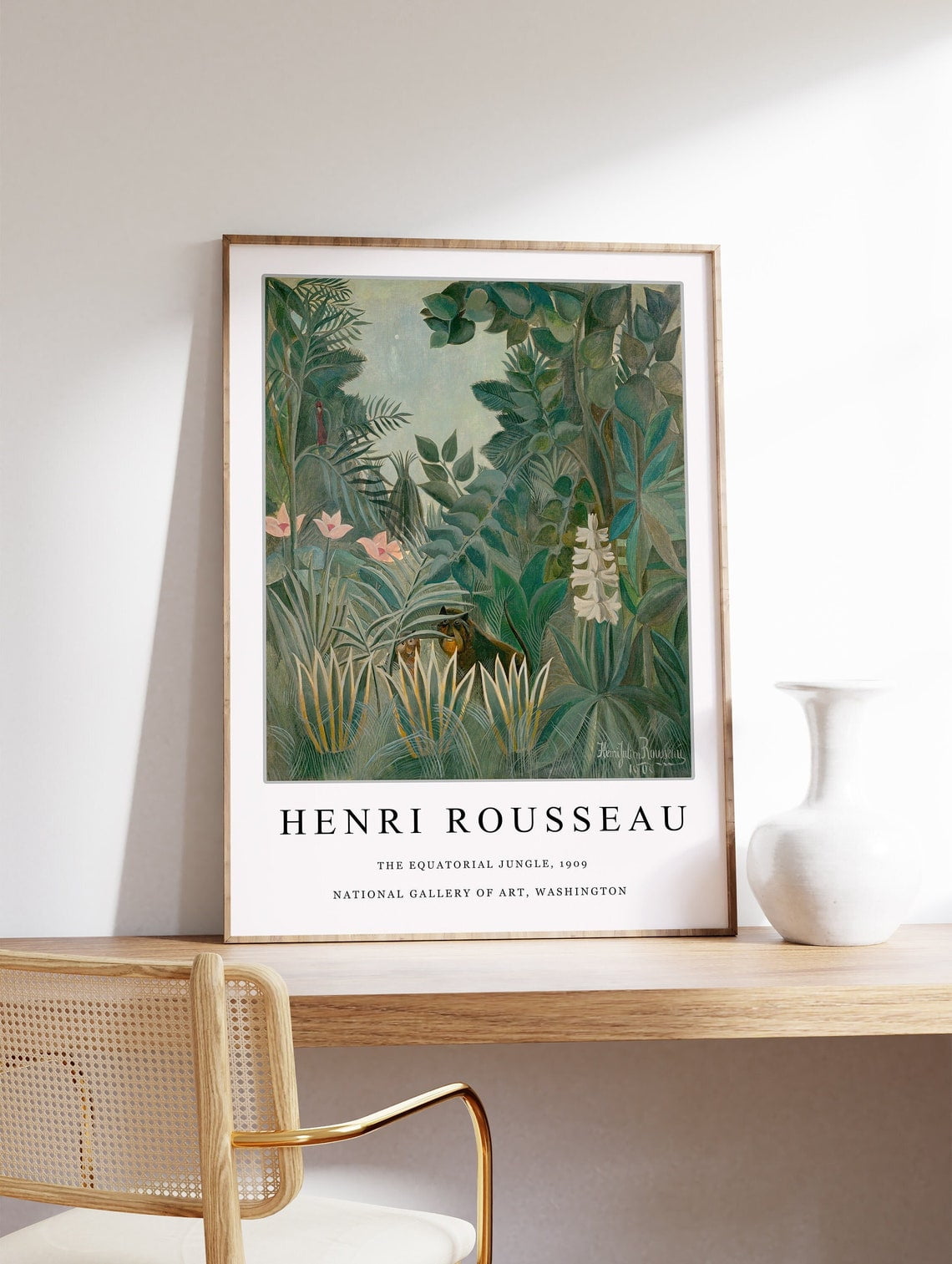 Henri Rousseau Poster, The Equatorial Jungle, Henri Rousseau Exhibition ...