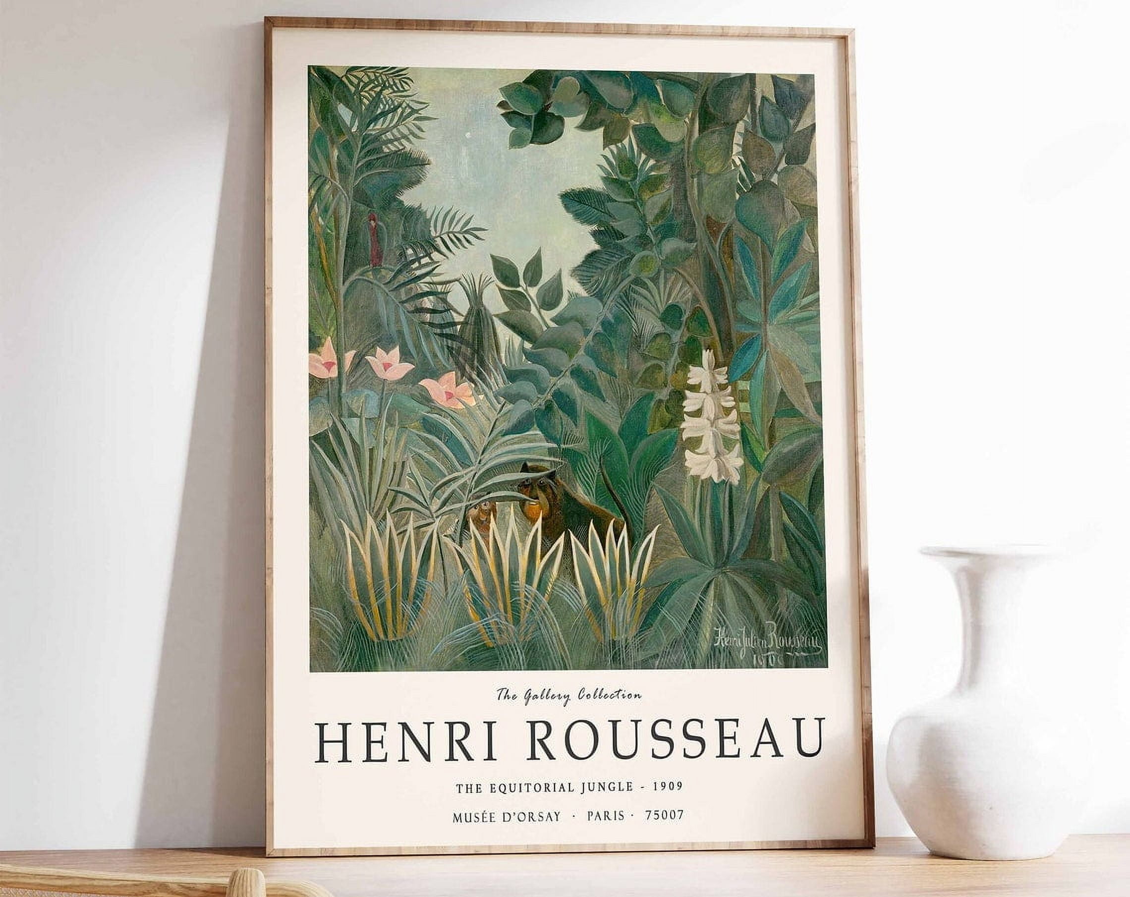 Henri Rousseau Poster, The Equatorial Jungle, Henri Rousseau Print ...