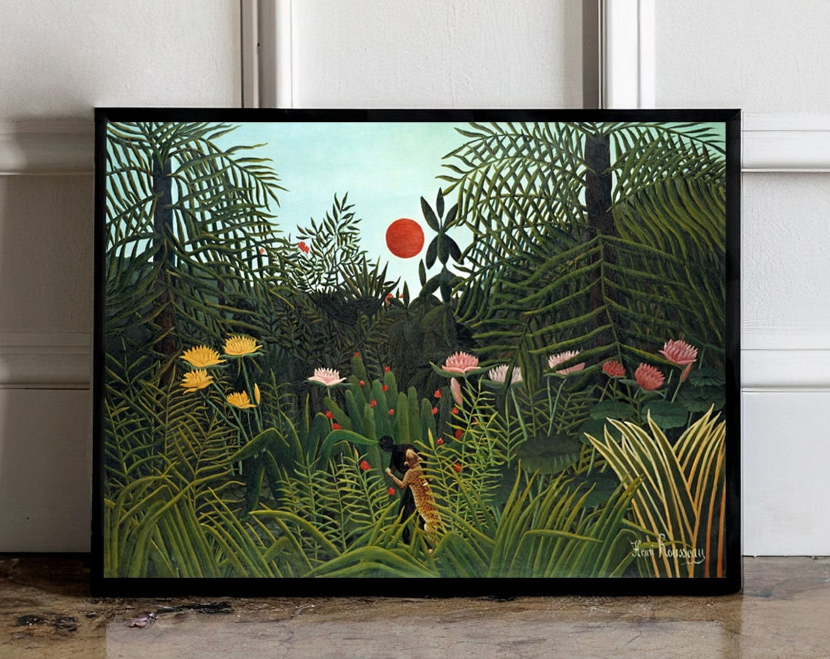 Henri Rousseau Print, Henri Rousseau Poster, Tropical Botanical Jungle ...