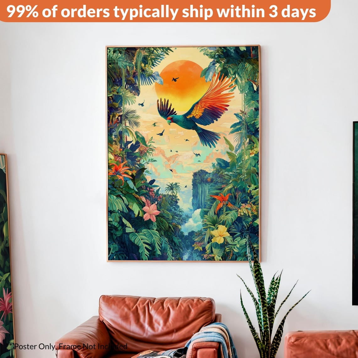 Henri Rousseau Print Rousseau Poster Tropical Paradise Parrot Decor ...