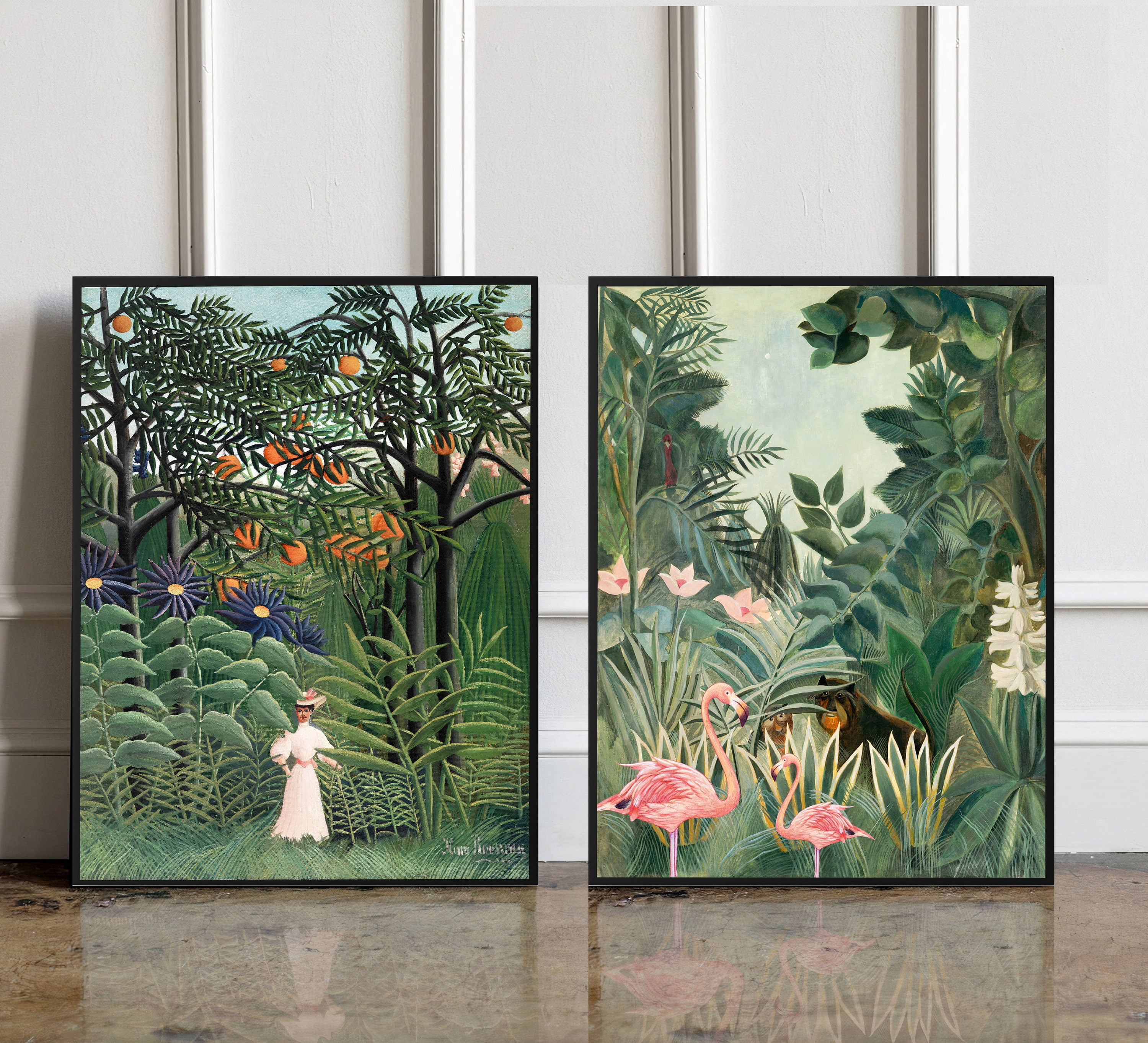 Henri Rousseau Prints Woman Walking In The Forest Merry Jesters Jungle ...