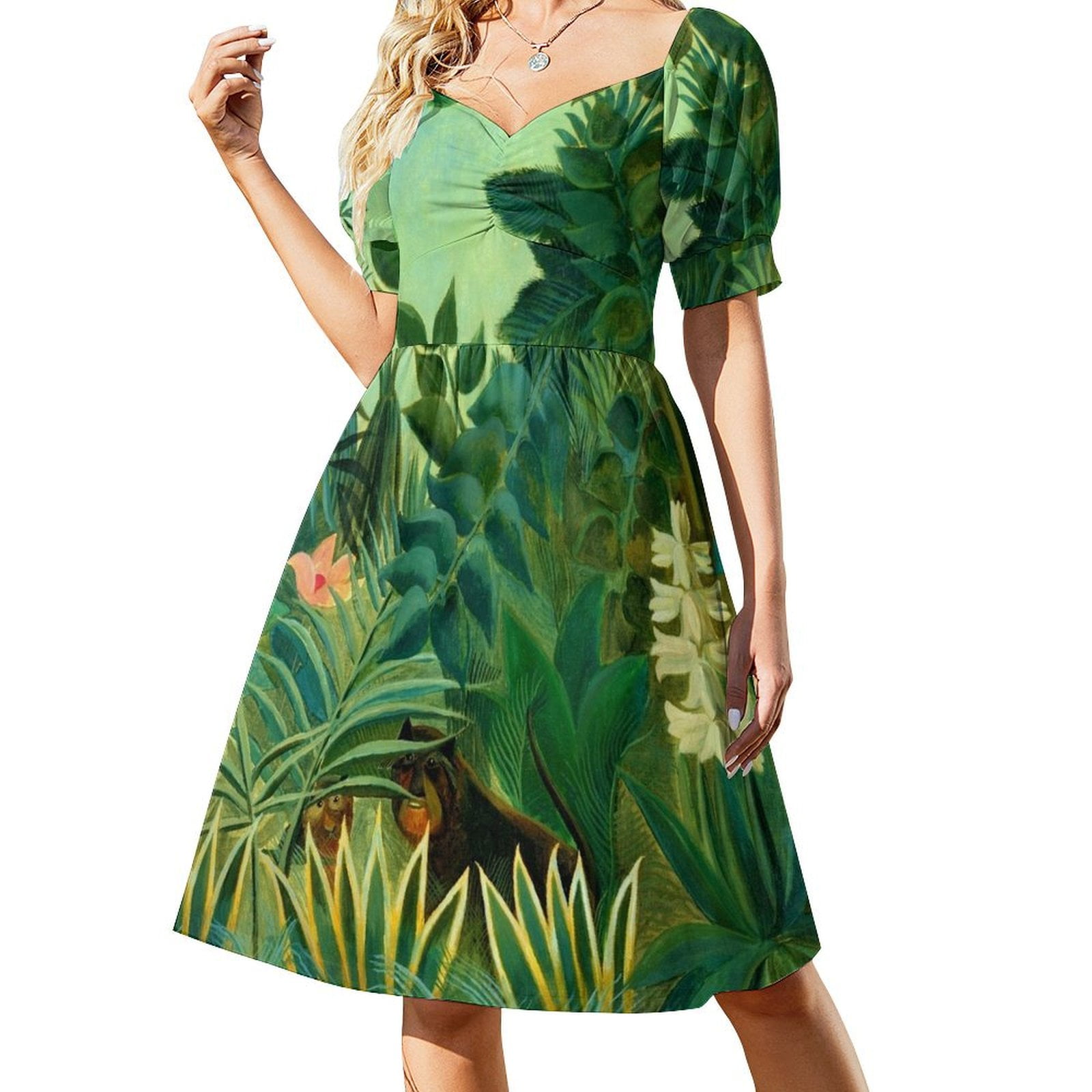 Henri Rousseau The Equatorial Jungle 1909 Sleeveless Dress Women ...