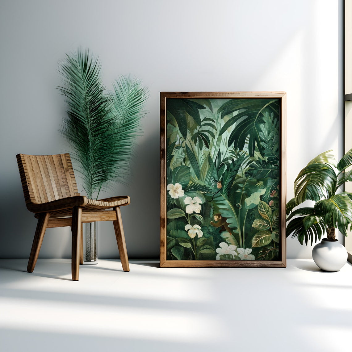 Henri Rousseau 'The Equatorial Jungle' Print - Vintage Botanical Poster ...